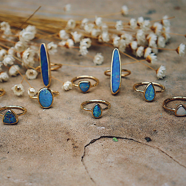 Fallen Star Opal Elfin Ring - Bahgsu