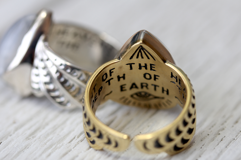 Winged Ring || Moonstone - Bahgsu