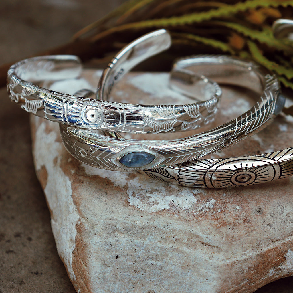 Medicine Wheel Cuff - Bahgsu Jewels